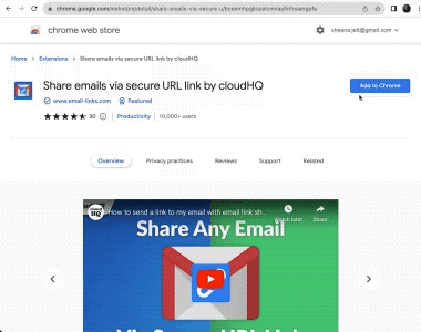 Share Emails via Link
