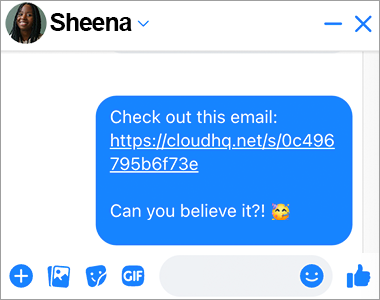 Share Emails via Link