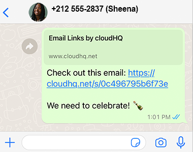 Share Emails via Link